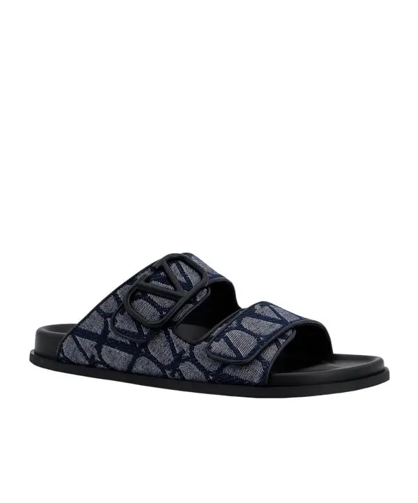 Valentino Garavani Vlogo Plaque Slip-on Sandals