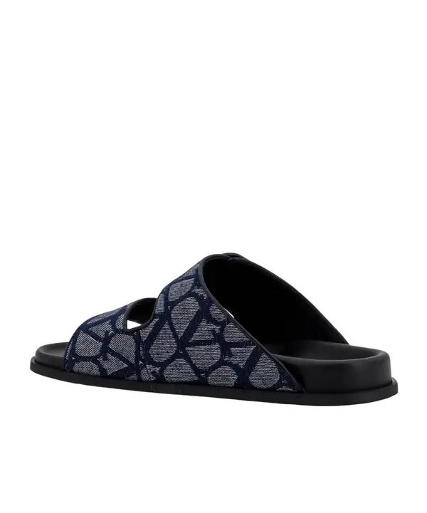 Valentino Garavani Vlogo Plaque Slip-on Sandals