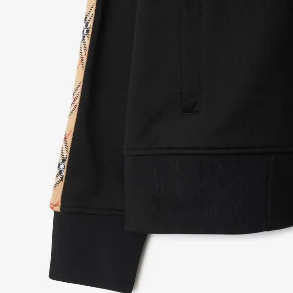 Burberry Zip-up Track Jacket With Equestrian Knight Embroidery
