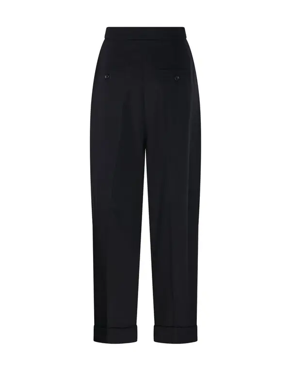 Max Mara Pleated Tailored Trousers - Black