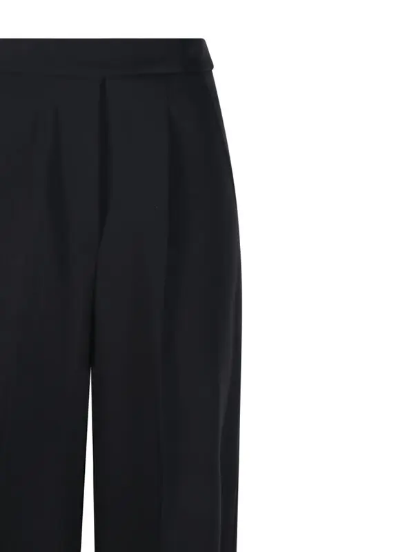 Max Mara Pleated Tailored Trousers - Black