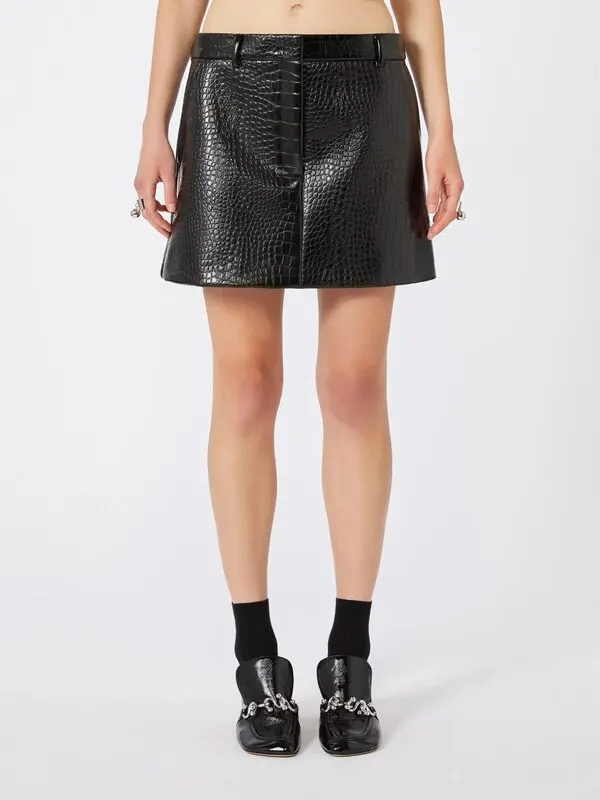 Sportmax Gleba Embossed Mini Skirt