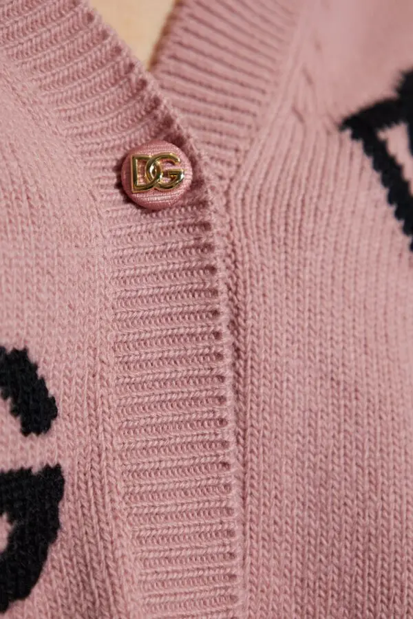 Dolce & Gabbana Dg Logo Monogram Knit Cardigan
