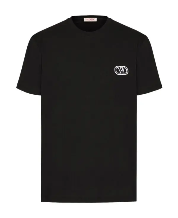 Valentino Garavani Logo Embroidered Crewneck T-shirt