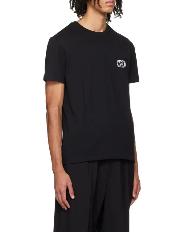 Valentino Garavani Logo Embroidered Crewneck T-shirt