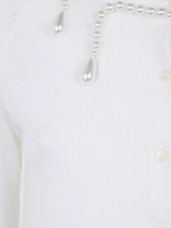Simone Rocha Pearl Embellished Cardigan
