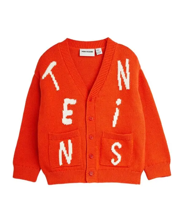 MINI RODINI Tennis Knitted Cardigan