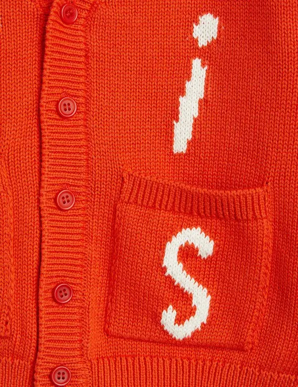 MINI RODINI Tennis Knitted Cardigan