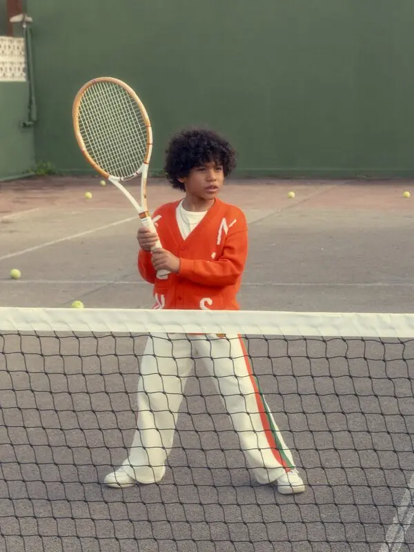MINI RODINI Tennis Knitted Cardigan