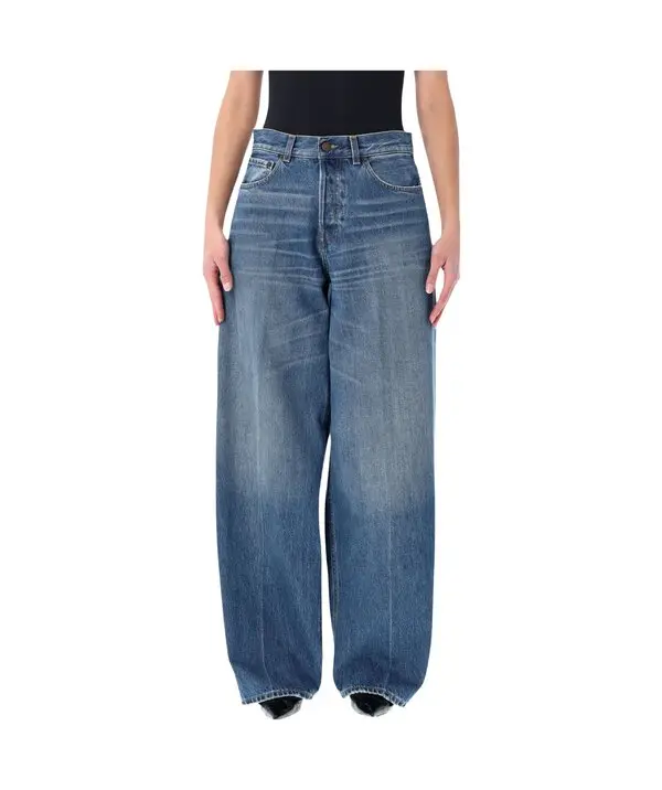 HAIKURE Bethany High-rise Wide-leg Jeans - Blue