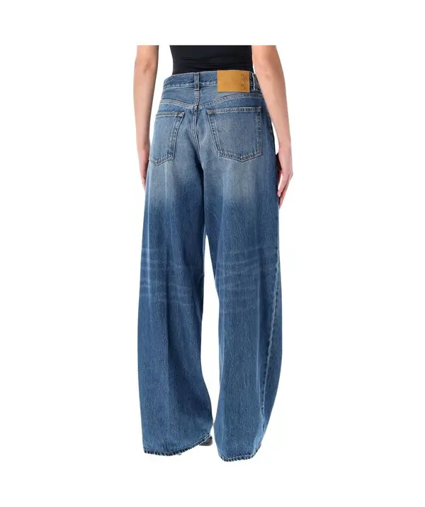 HAIKURE Bethany High-rise Wide-leg Jeans - Blue