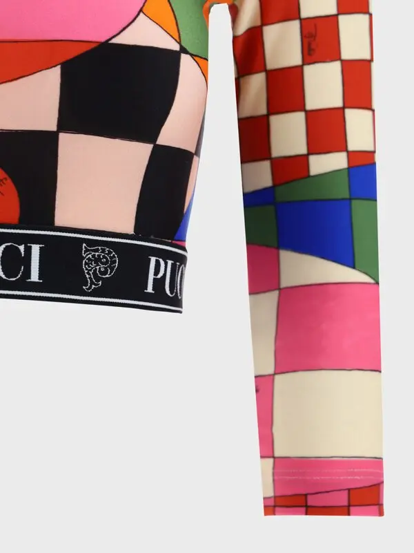 Emilio Pucci Graphic Print Cropped Top
