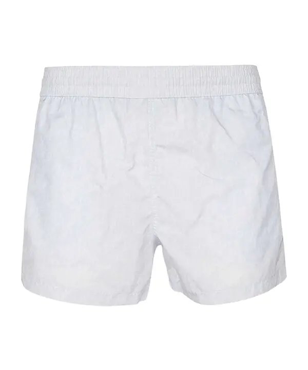 Off-White Logo Print Elastic Waist Swim Shorts - White