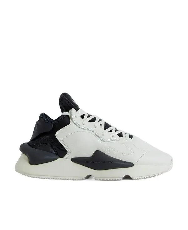 Y3 Kaiwa Panelled Leather Sneakers - White