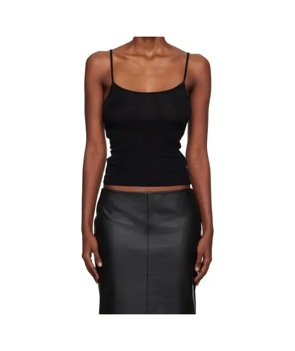 ST. AGNI Ribbed Knit Strap Tank