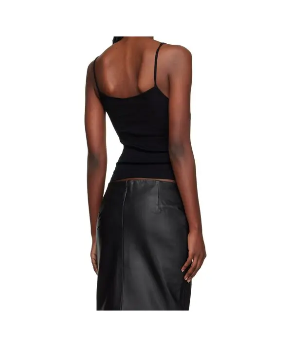 ST. AGNI Ribbed Knit Strap Tank