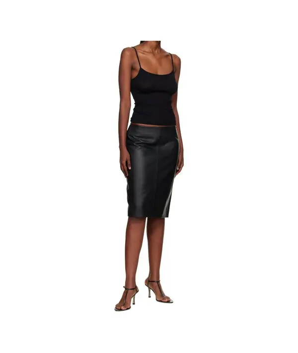 ST. AGNI Ribbed Knit Strap Tank