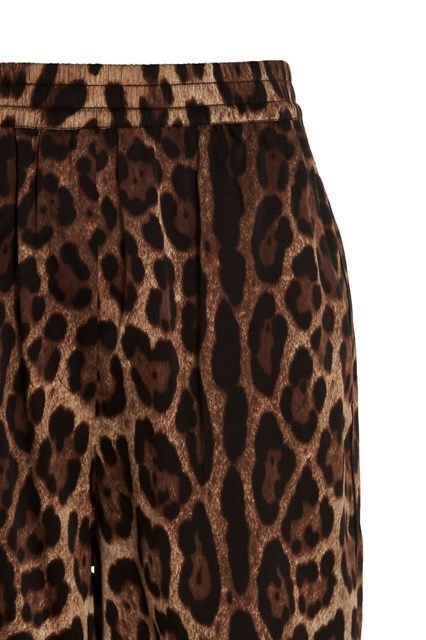 Dolce & Gabbana Leopard Printed Elasticated Waistband Shorts - No