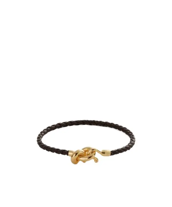 Bottega Veneta Leather Knot Bracelet - Fondant