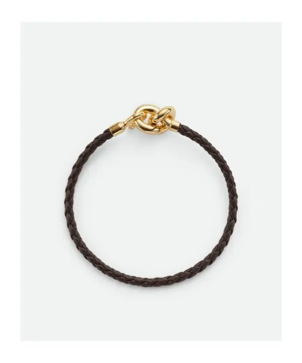 Bottega Veneta Leather Knot Bracelet