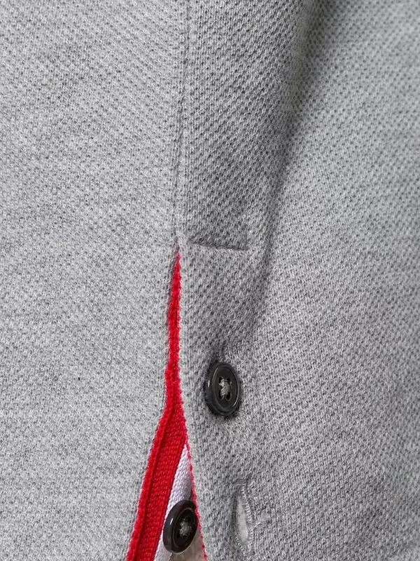 Thom Browne Rwb Striped Crewneck T-shirt - Light Grey