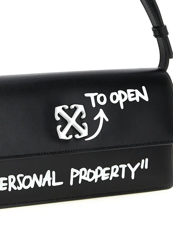 Off-White Jitney 1.0 Logo Plaque Shoulder Bag