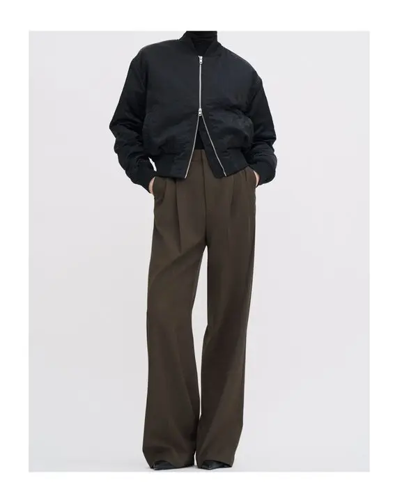 Filippa K Darcey Pleated Wide-leg Trousers - Black