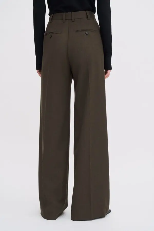 Filippa K Darcey Pleated Wide-leg Trousers - Black