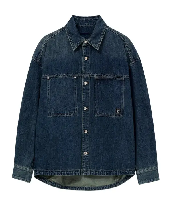 WOOYOUNGMI Logo-plaque Denim Shirt