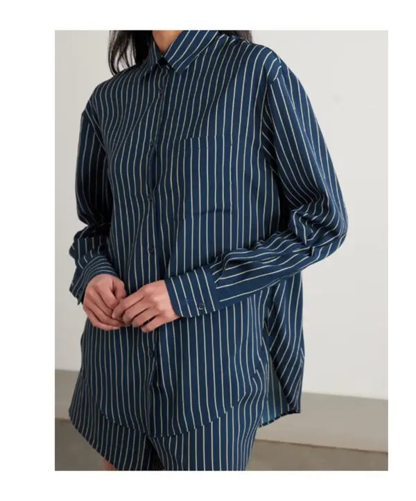 THE FRANKIE SHOP Striped Long Sleeve Shirt