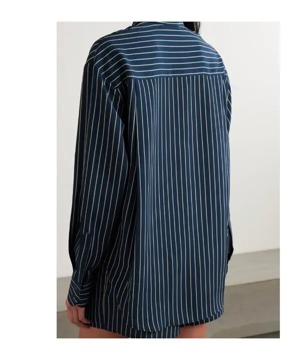THE FRANKIE SHOP Striped Long Sleeve Shirt