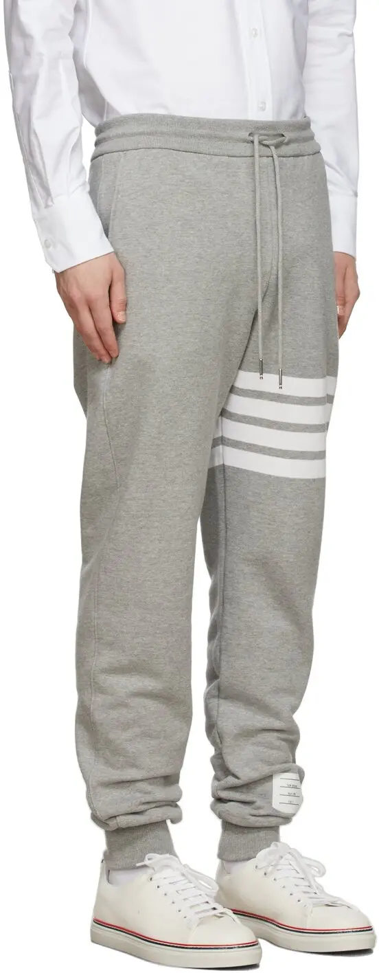 Thom Browne 4-bar Stripe Sweatpants - Gray