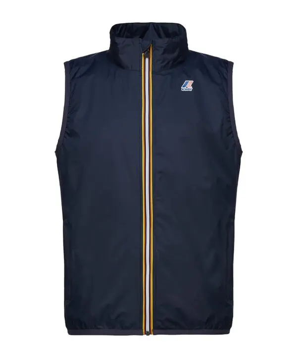 K-WAY Sleeveless Vest With Zip-up Closure - Blue Depth