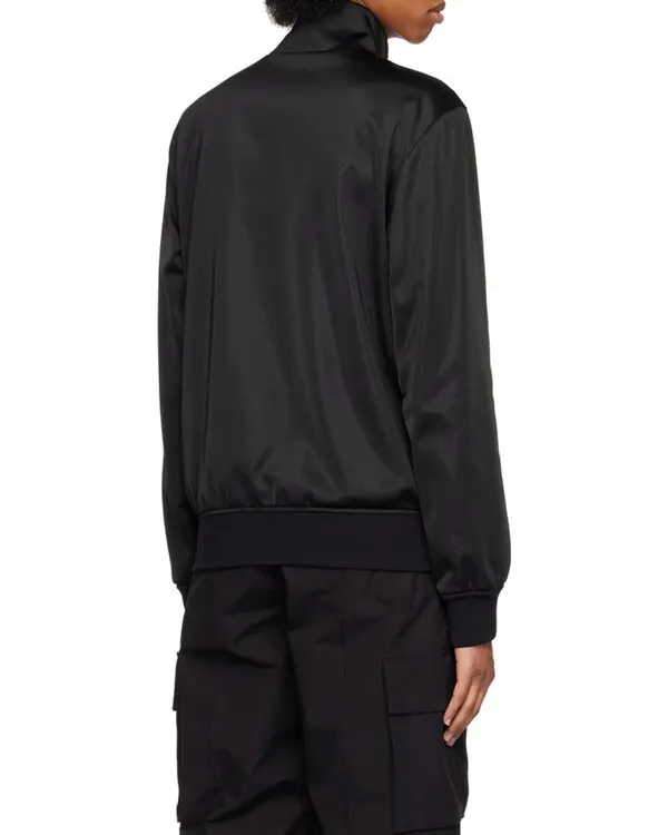 Dolce & Gabbana Logo Plaque Zip Track Jacket - Black
