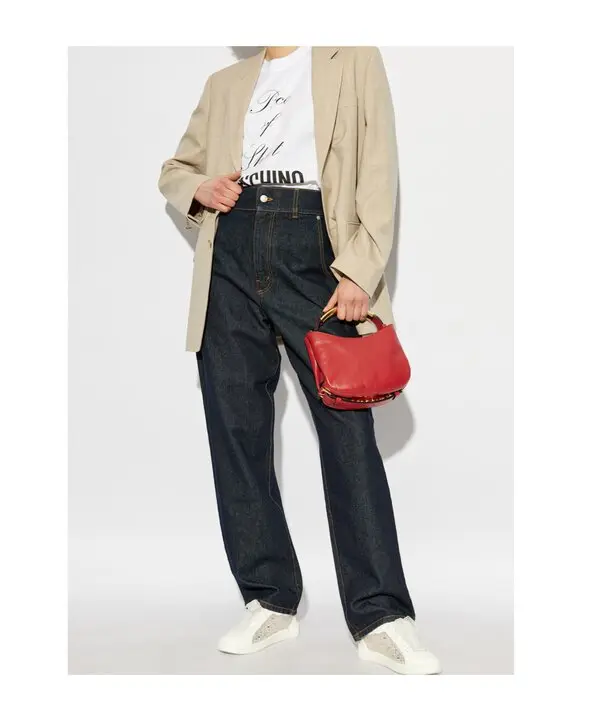 Moschino Long Sleeve Checked Blazer