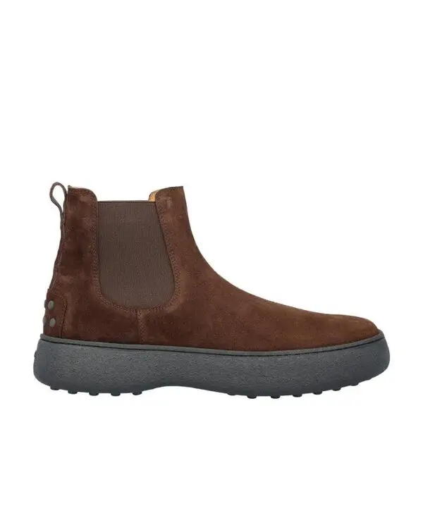 TOD'S Flatform Round-toe Ankle Boots