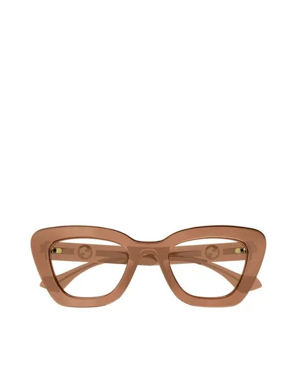 Gucci Square Frame Eyeglasses - Brown