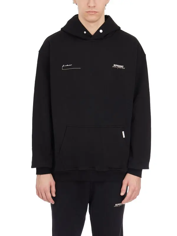 REPRESENT Patron Of The Club Logo Hoodie - Black