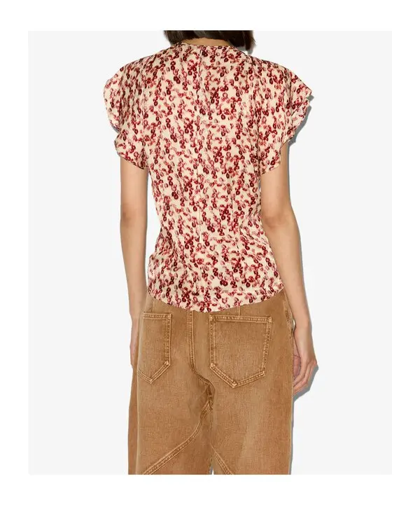 Isabel Marant Étoile Lona V-neck Ruffled Hem Top