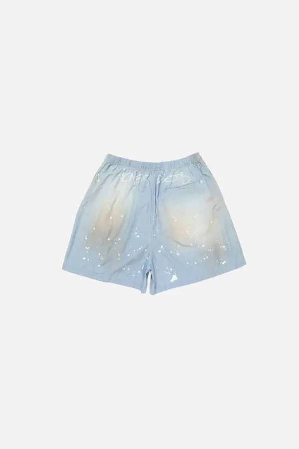 Acne Studios Logo Stamp Relaxed Fit Wide Leg Shorts