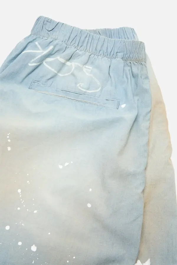 Acne Studios Logo Stamp Relaxed Fit Wide Leg Shorts