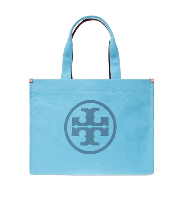 Tory Burch Logo Detailed Two-tone Tote Bag