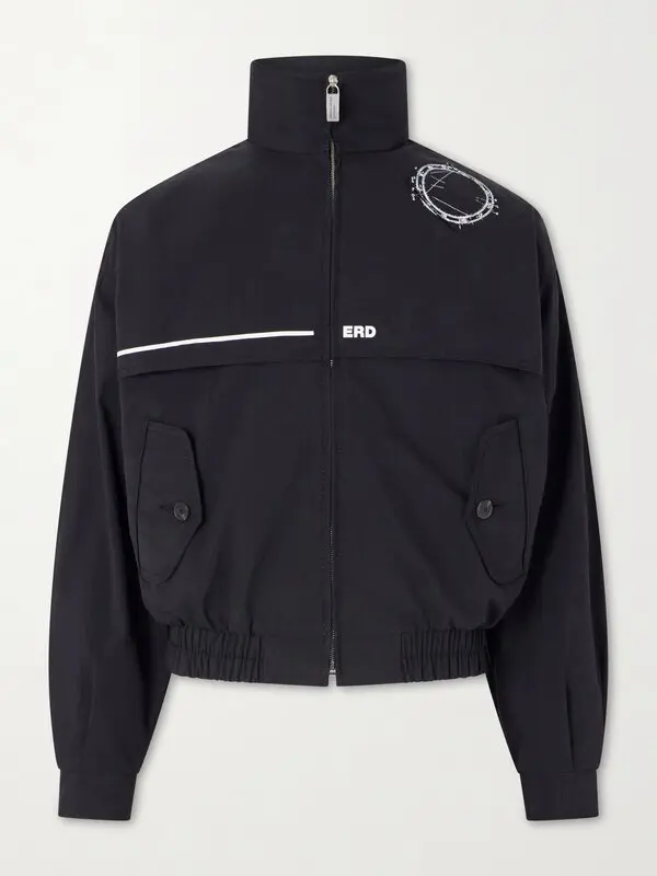 Enfants Riches Déprimés Serge Logo-printed Shell Jacket - Black