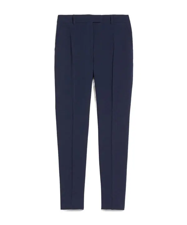 Max Mara Tailored Straight Leg Pants With Waist Loops