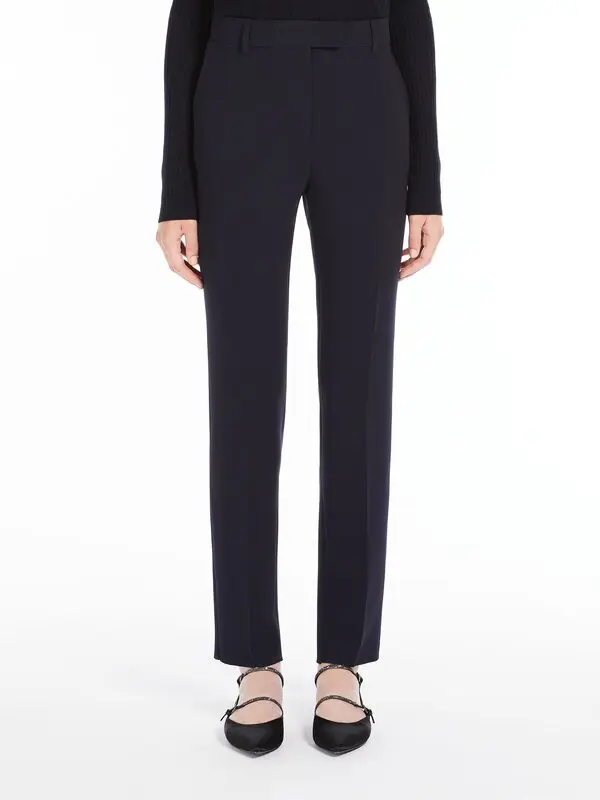 Max Mara Tailored Straight Leg Pants With Waist Loops