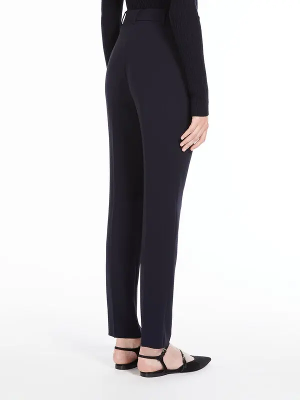 Max Mara Tailored Straight Leg Pants With Waist Loops