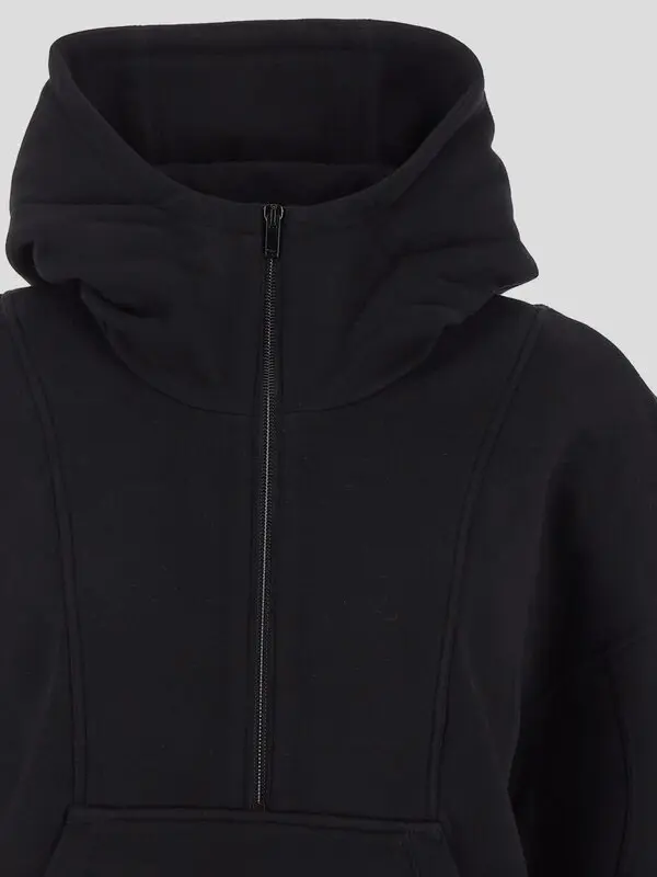 Saint Laurent Half-zipped Long-sleeved Hoodie