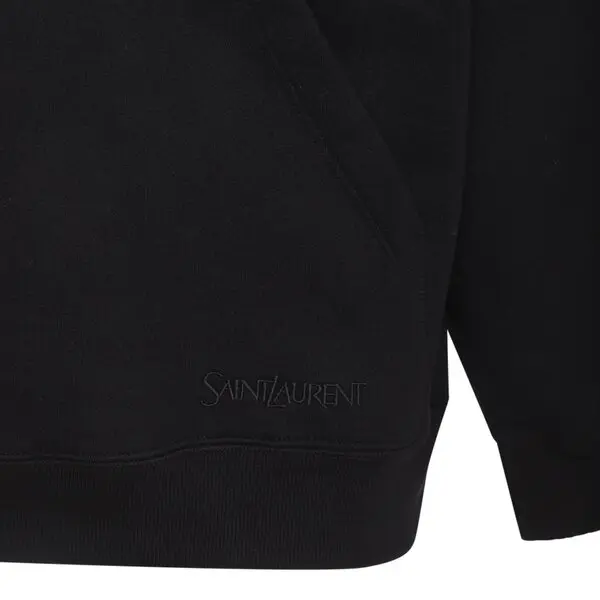 Saint Laurent Half-zipped Long-sleeved Hoodie
