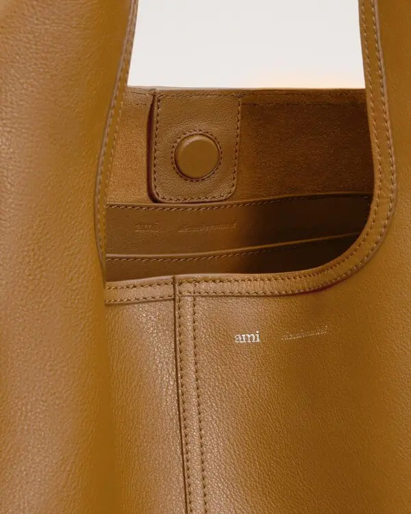 AMI Paris Etienne Leather Hobo Bag