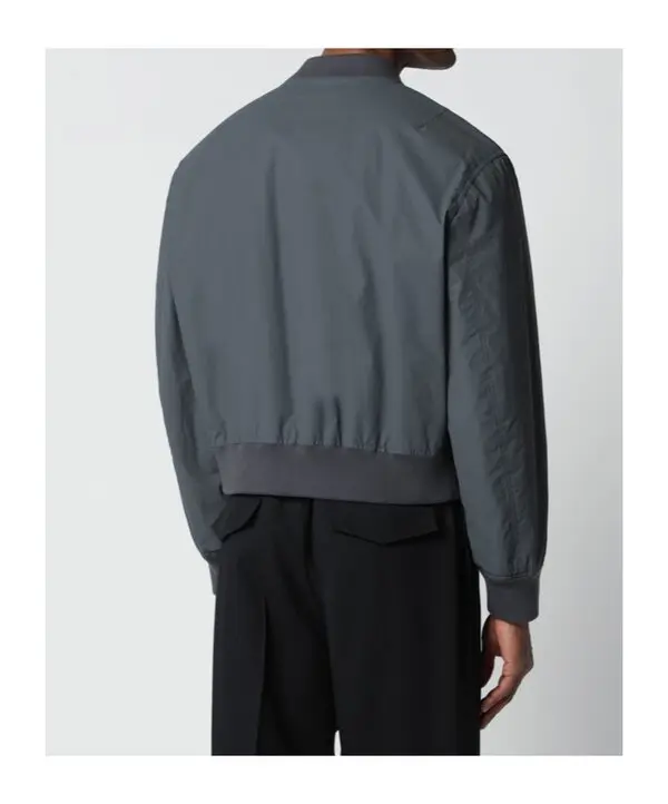 JIL SANDER Zip-up Bomber Jacket - Grey